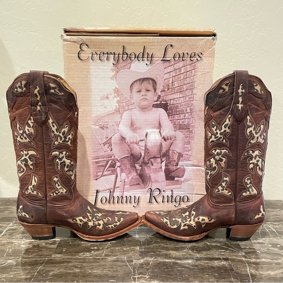 Johnny Ringo | Shoes | New Johnny Ringo Leather And Cheetah Print ...